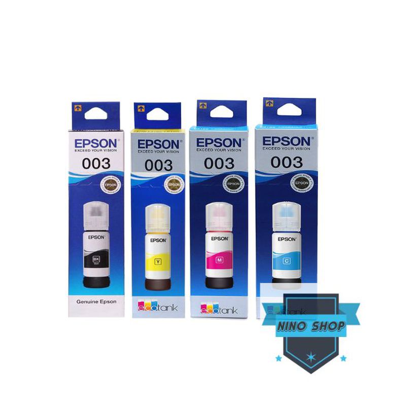 Tinta Epson 003 Merah, Kunign, Biru Original - Merah