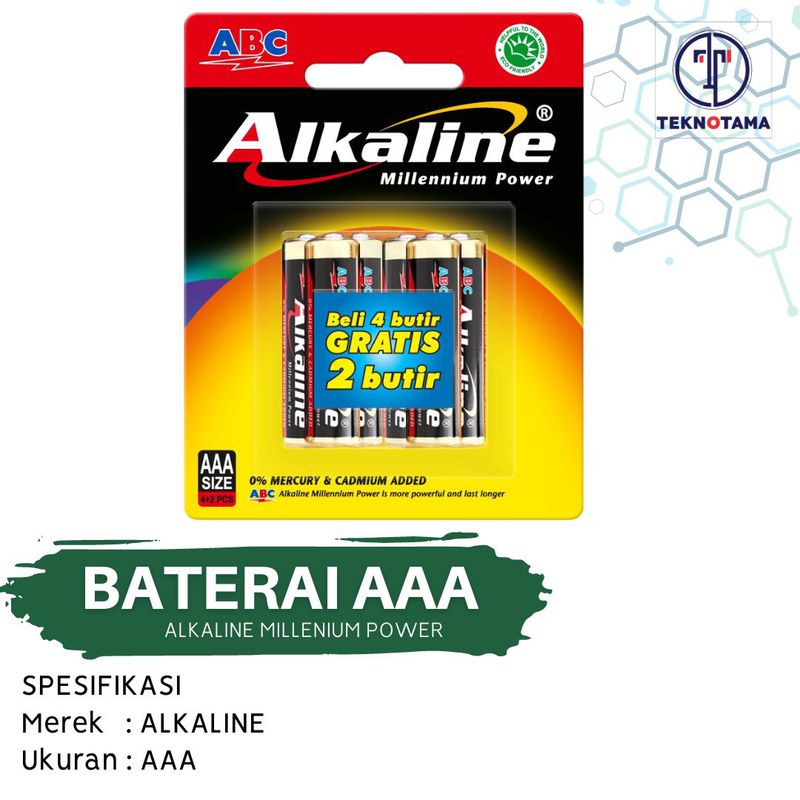Baterai ABC Alkaline AAA