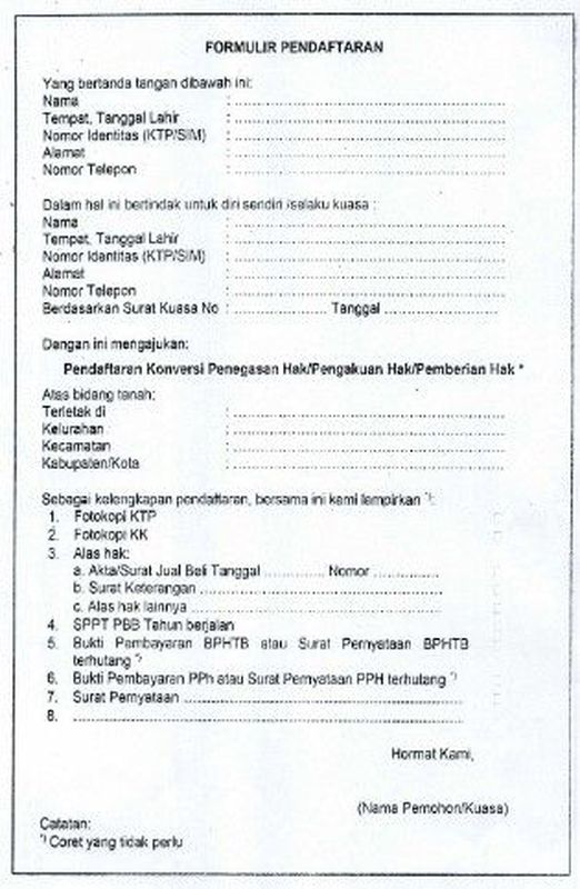 ISI MAP PTSL BPN GIANYAR