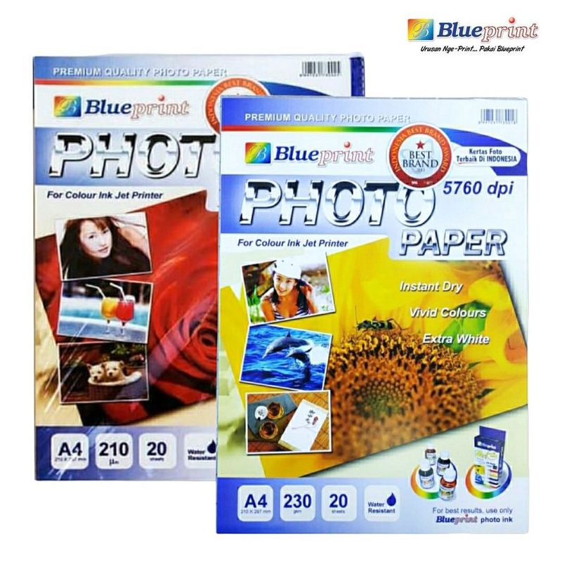 PHOTO PAPER GLOSSY A4 BLUEPRINT