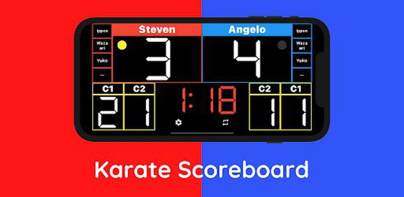 sewa scoring board elektrik karate