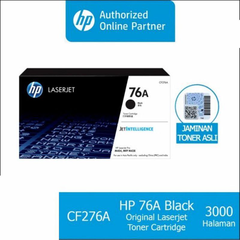Hewlett-Packard Toner Printer LaserJet 76A Black Original Baru