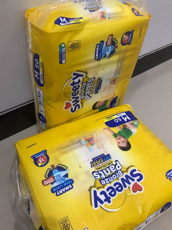 Popok bayi Sweety ukuran M