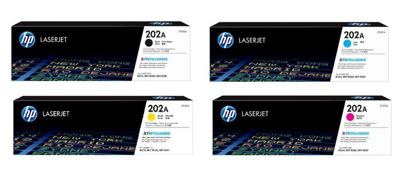 Hewlett-Packard Toner Printer LaserJet 202A Original Baru - Biru