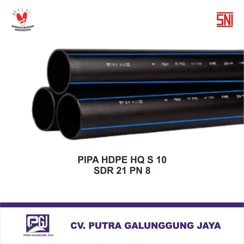 Pipa HDPE - S 10 - SDR 21 (PN 8) [Hoco] - 4 Inch