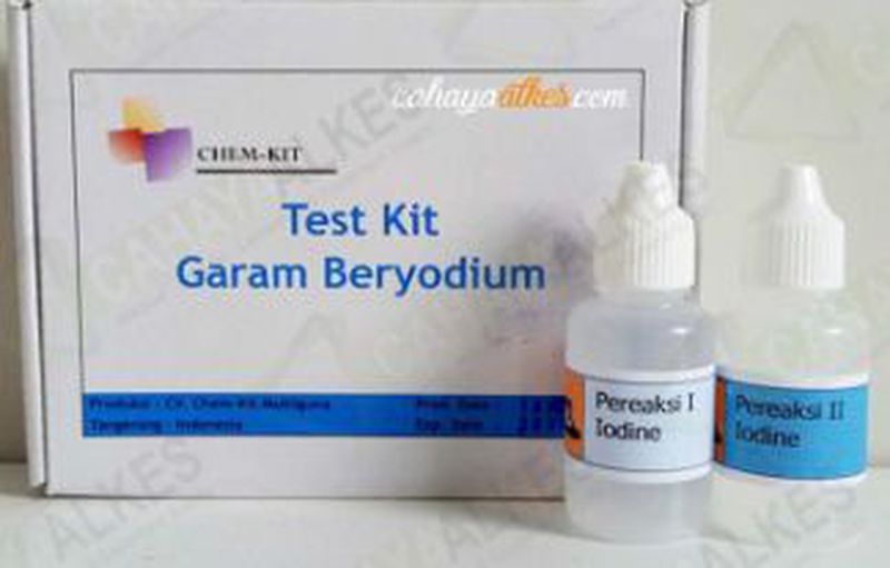 test kit chemkit iodine atau garam beryodium
