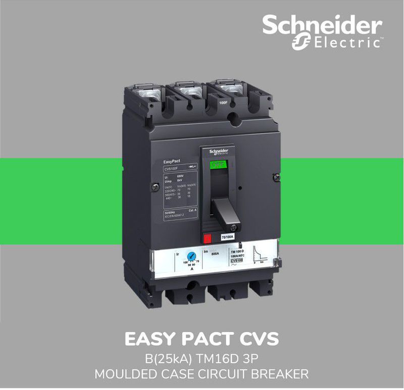 MCCB Schneider EZC100F 3P 100A
