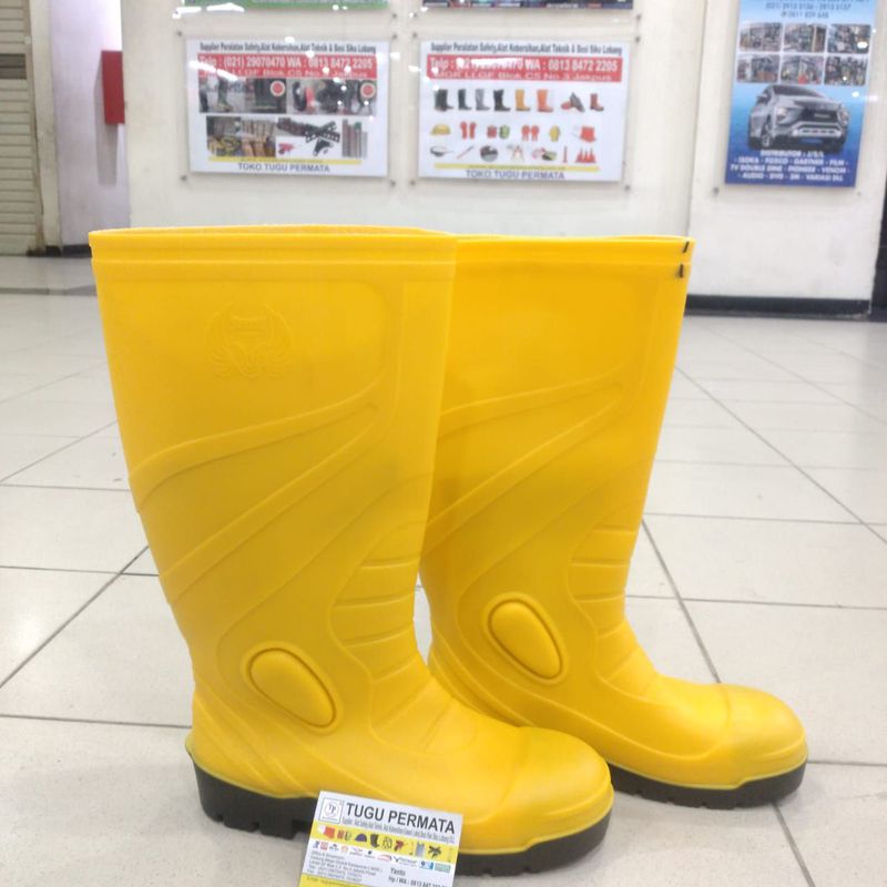 SEPATU BOOTS TINGGI HUNTER SAFETY KUNING - 39