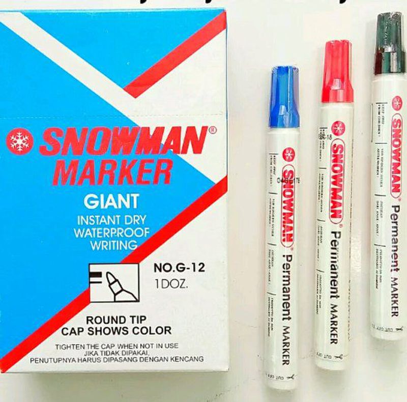 Spidol Snowman Permanen Warna Merah