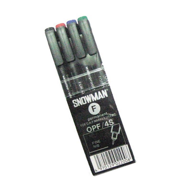SPIDOL OHP FINE/MEDIUM 1 SET ISI 4 WARNA