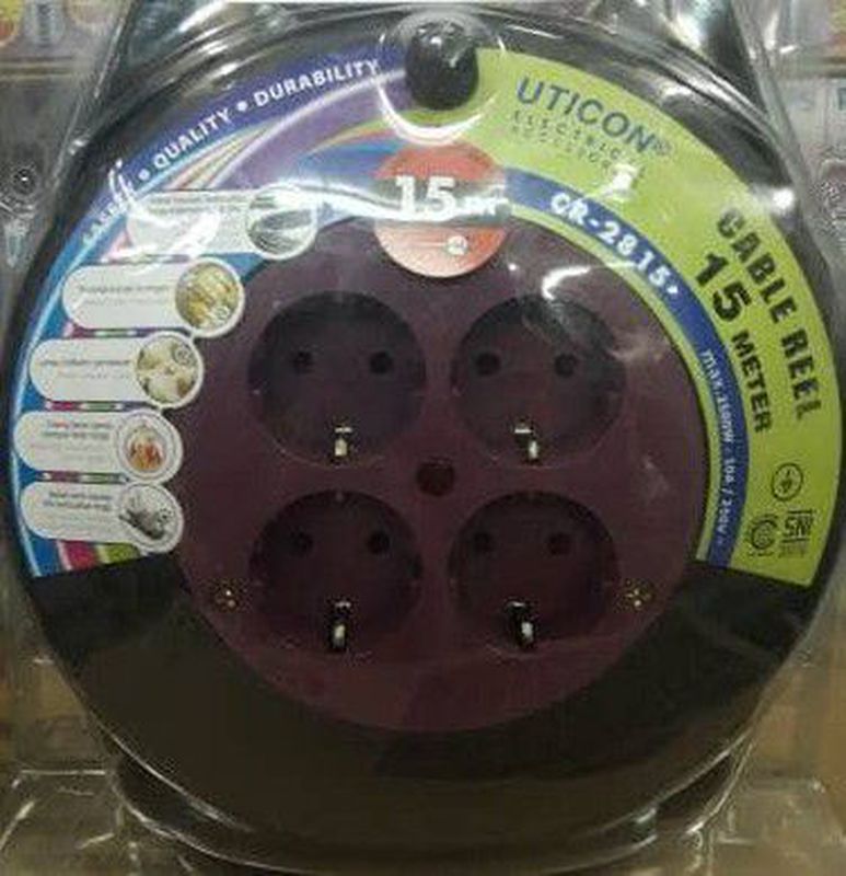 KABEL ROLL UTICON / CABLE REEL 15 METER / KABEL GULUNG 15 M SNI