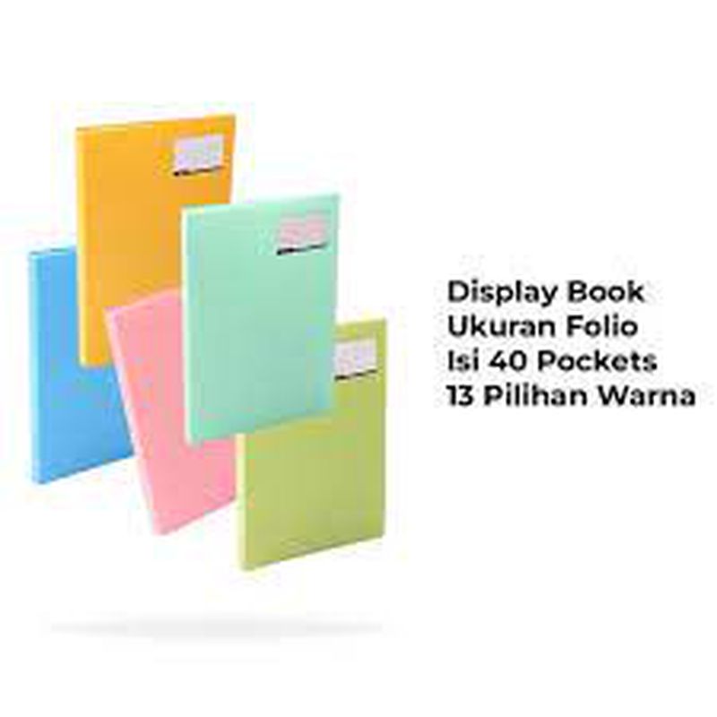 Bantex clear holder f4 (isi 40 pocket) pastel color