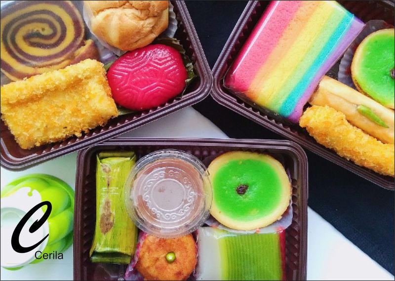 Snack Box (Roti Kukus, Bubur Kacang Ijo,Buah, Rolade, air mineral ...