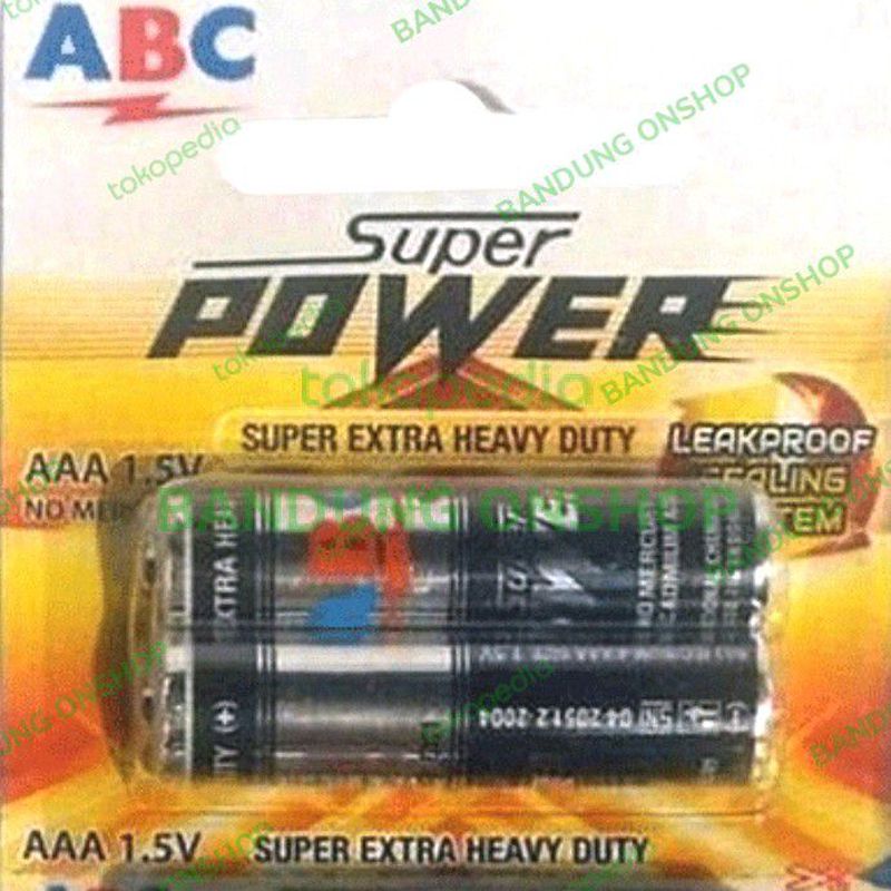 ABC AAA 1,5V SUPER POWER BATERAI BATRE 1,5V AAA SUPER POWER ABC AAA 2X