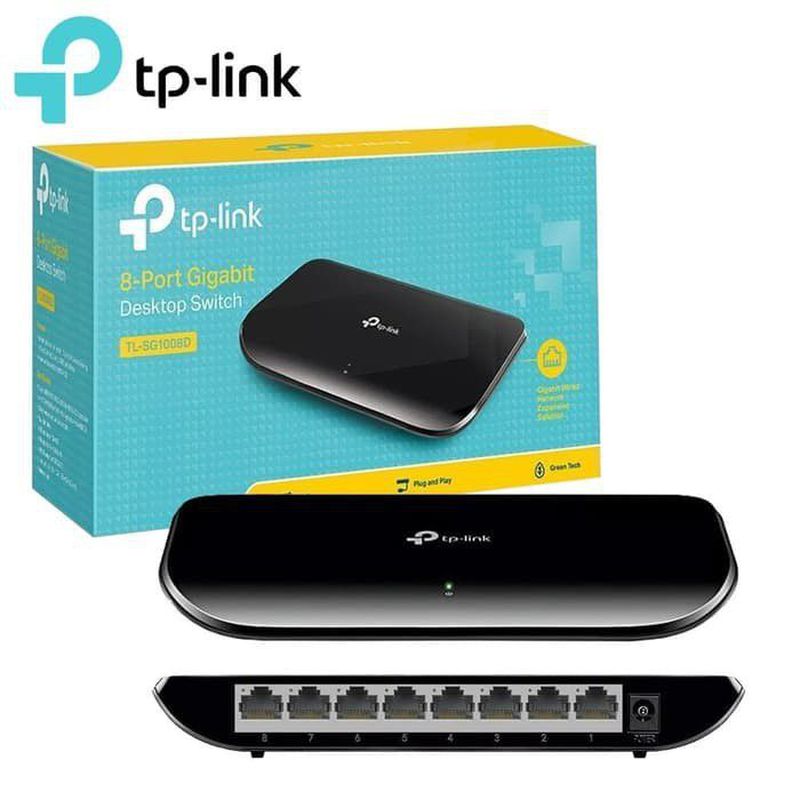 TP-LINK TL-SG1008D 8-Port Gigabit Switch Desktop / Gigabit 8 Port
