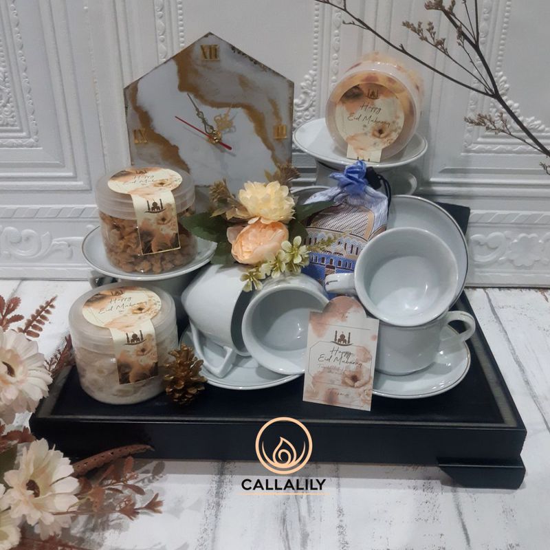 parcel pecah belah jam resin