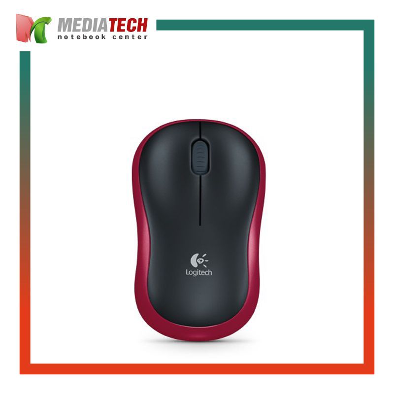MOUSE WIRELESS LOGITECH M185 RED