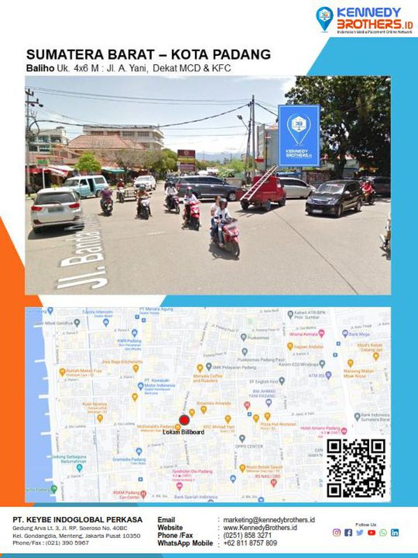 Media Luar Ruang Baliho 4x6 - Jl. A. Yani, Dekat MCD dan KFC - Kota ...