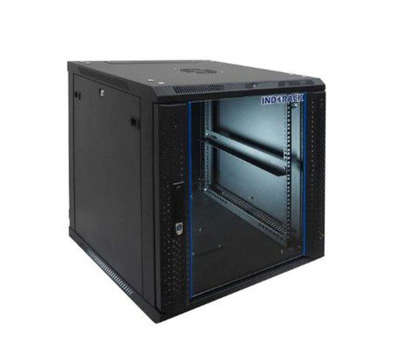 Indorack WIR6010S - Wallmount 10U Depth 600mm Single Door 19