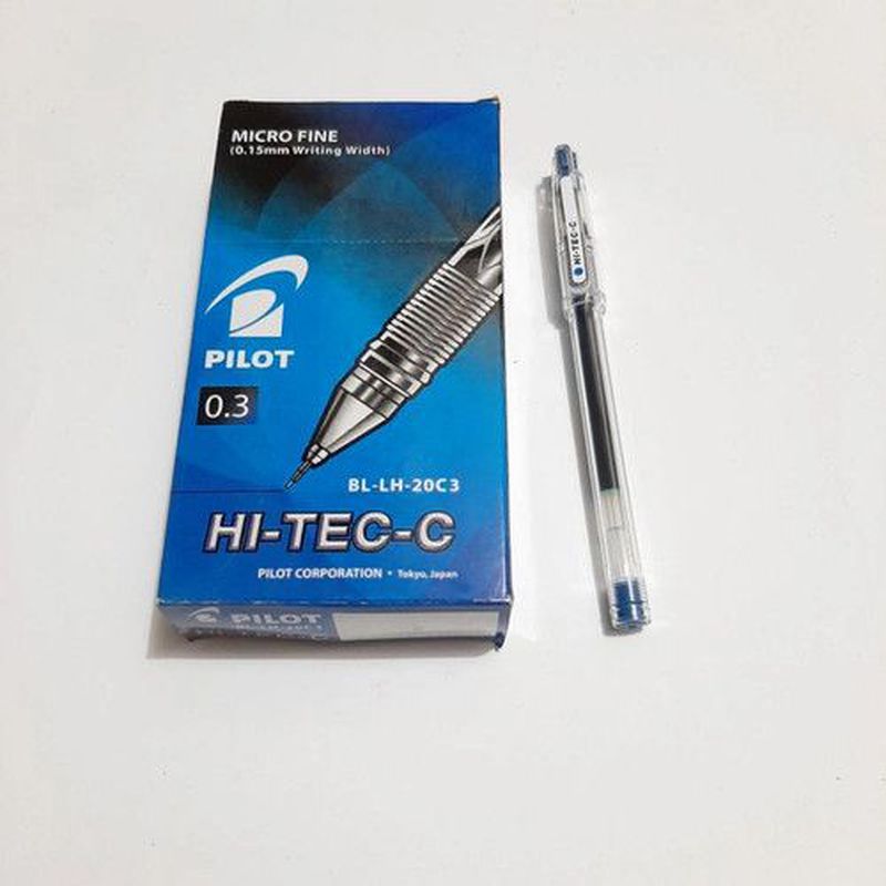 BALLPOINT PILOT HITECH 0.3 HITAM