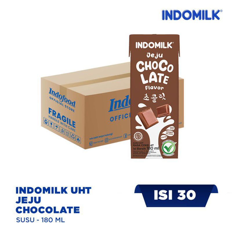Susu Indomilk UHT Jeju Chocolate 180mL