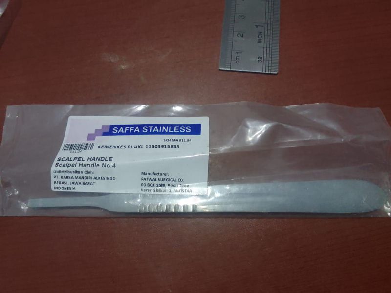 Pisau Scapel No 4 Saffa