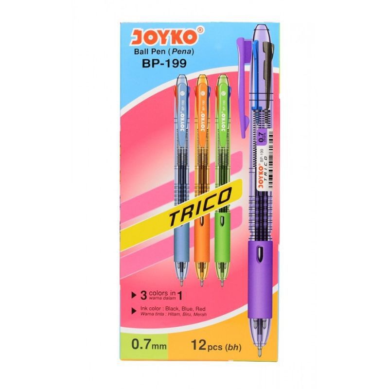 Pulpen Joyko 3 Warna BP-199 TRICO