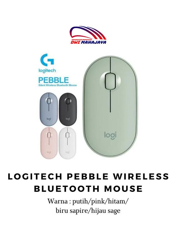 Logitech Pebble Wireless Bluetooth Mouse M350 (Harga sudah termasuk ongkir lokal dan pajak ...