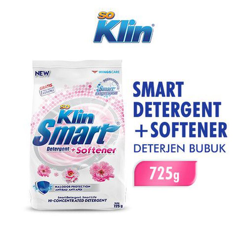 So Klin Smart Deterjen Bubuk Softener 725 gr