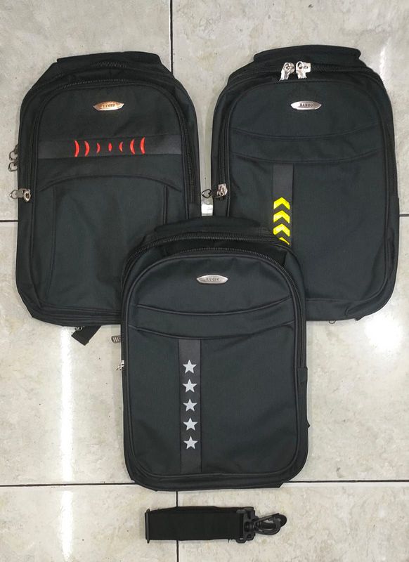 1 BUAH BAG & STUFF RAMBO TAS RANSEL - Hitam