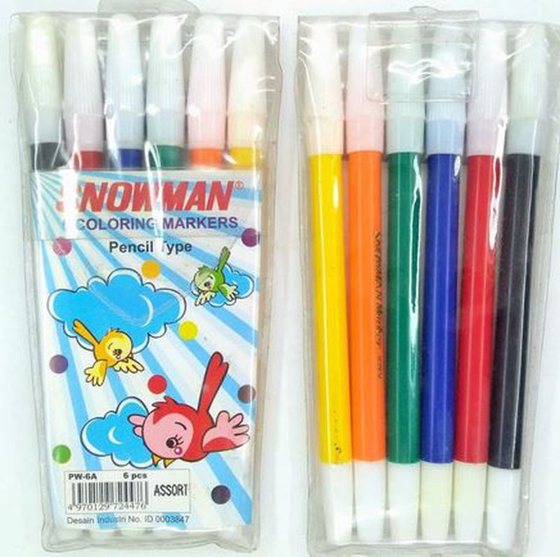 Spidol 6 Warna