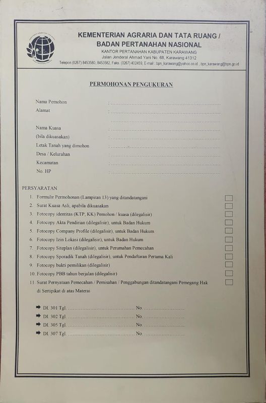 DSA01008 MAP DINAS CUSTOM MAP PENGUKURAN