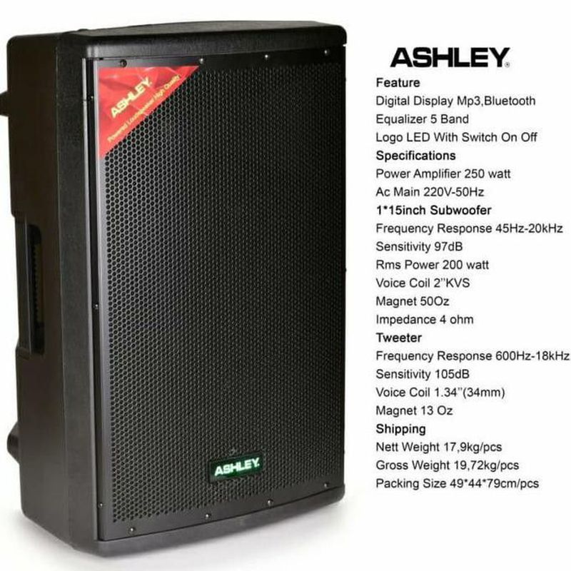 Speaker aktif Ashley Hero 15 A