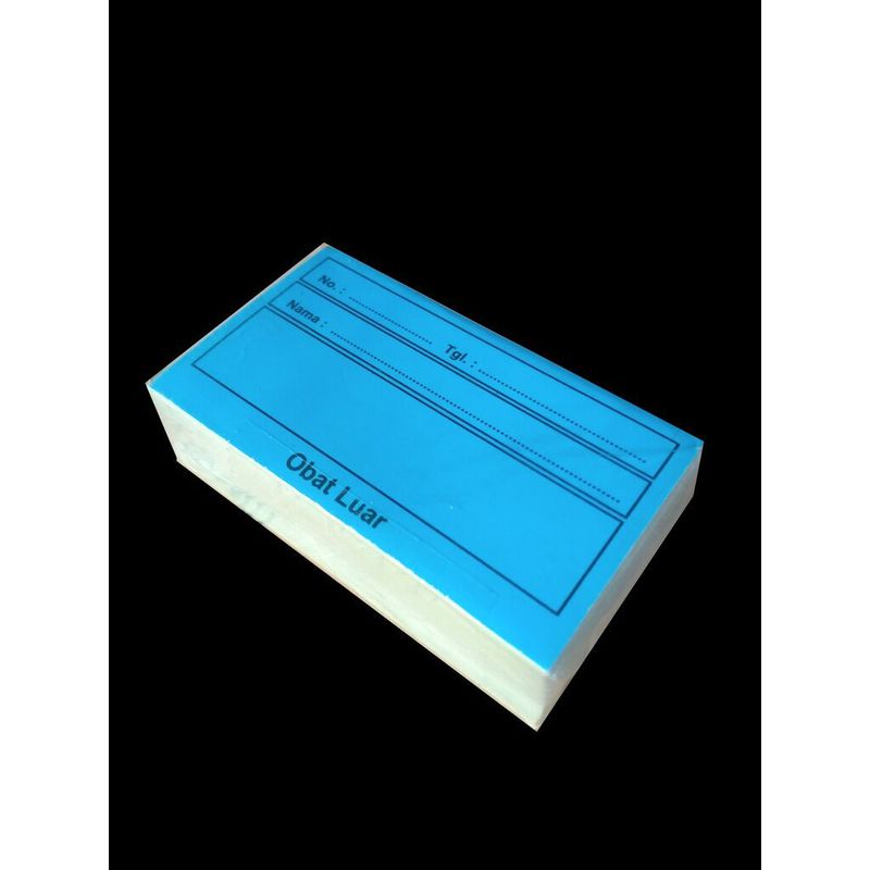 Etiket Obat Luar Warna Biru