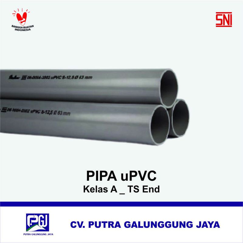 Pipa uPVC - Kelas A (TS End) [Pralon] - 12 Inch