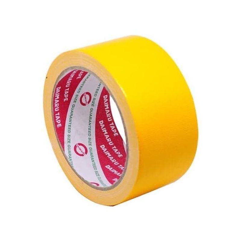 Isolasi / Lakban / Cloth Tape 2 inch / 48 mm x 12 Yard - Kuning
