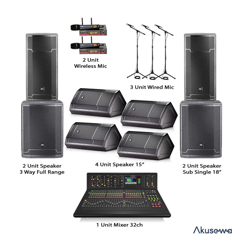 Sound System 3000 watt Outdoor