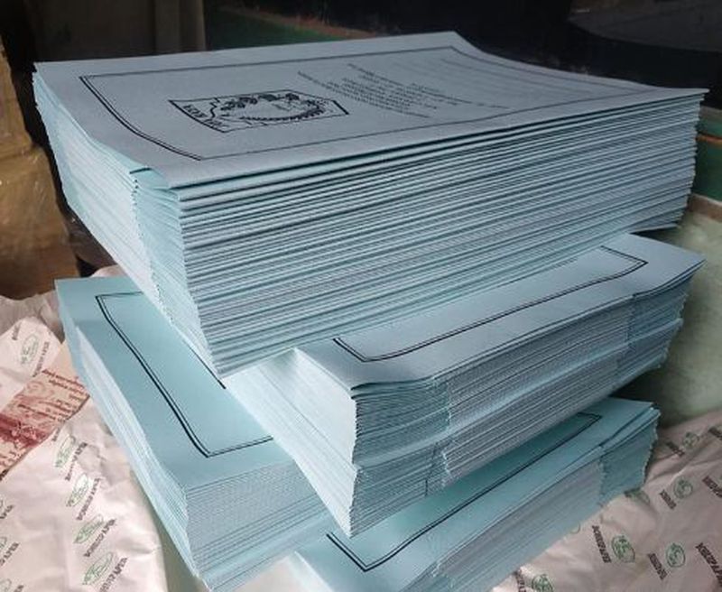 Map Logo Balai 35 x 24 Bahan Buffalo Cetak 1 Warna Ukuran Terbuka 35 x 48 cm - Custom