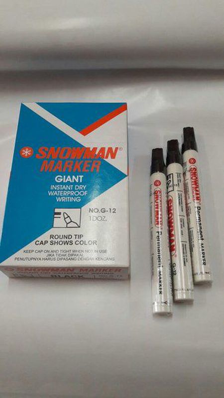 Spidol Snowman Permanent Black