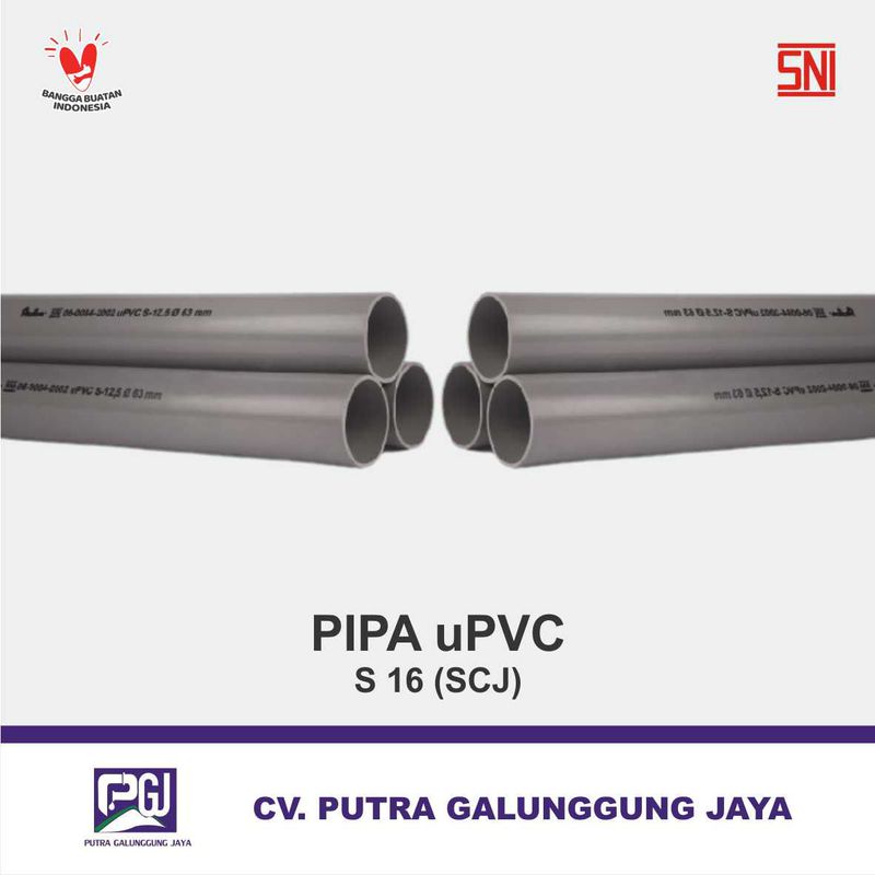 Pipa uPVC S 16 (SCJ) [Vinilon] - 1 Inch