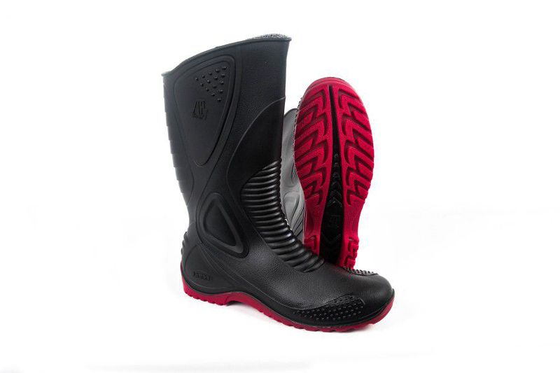 SEPATU BOOTS TINGGI AP BOOT AP MOTO 1 HITAM MERAH - 41