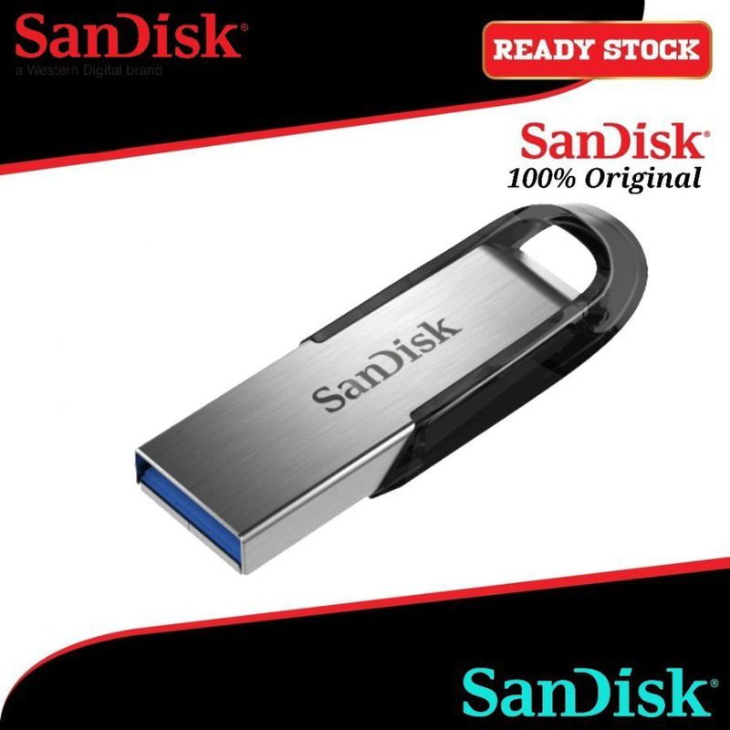 SANDISK FLASHDISK ULTRA FLAIR CZ73 USB 3.0 ORIGINAL - 64GB