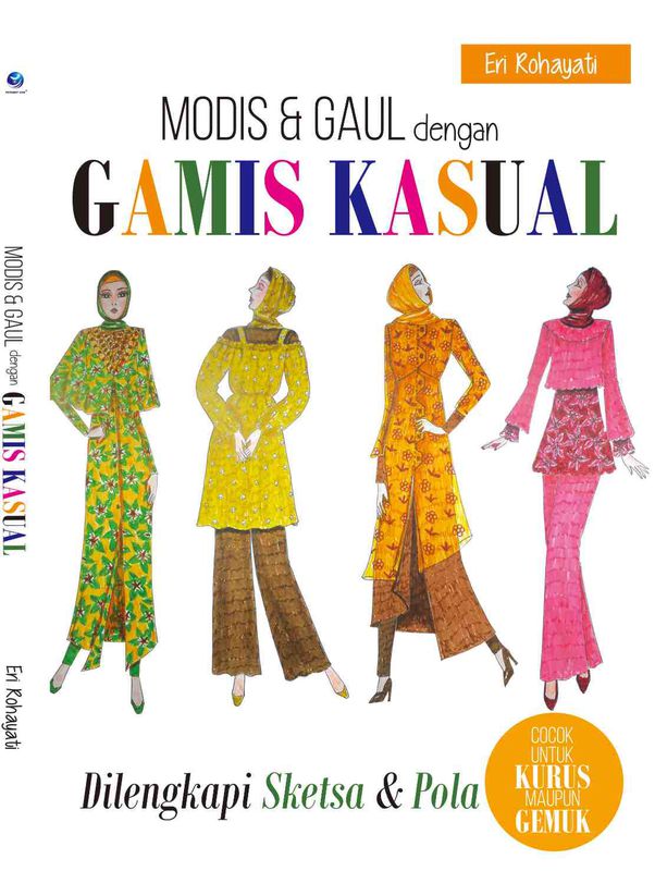 Modis Dan Gaul Dengan Gamis Kasual, Dilengkapi Sketsa Dan Pola