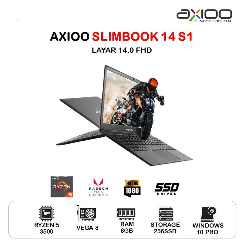 AXIOO LAPTOP SLIMBOOK 14 RYZEN 5