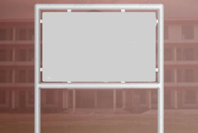 Plang Informasi Plat Besi