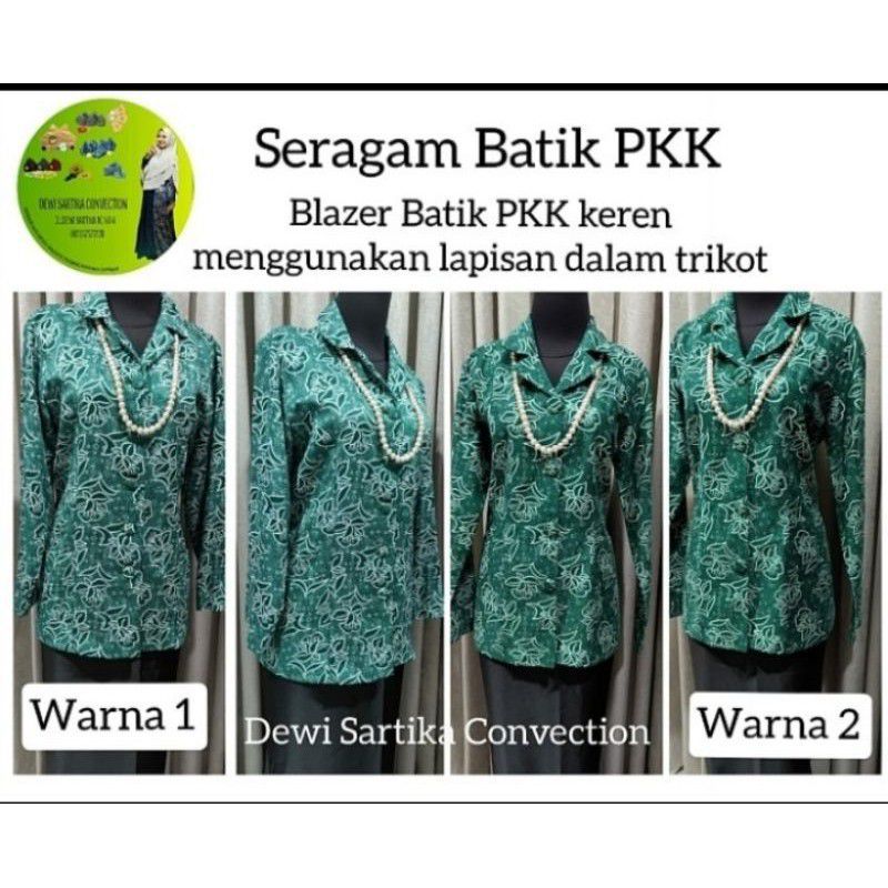 Baju Blazer Batik PKK - XXL - Baju Saja