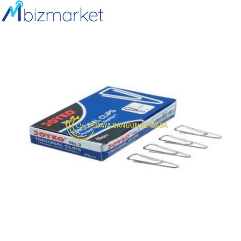 Klip Kertas / Paper Clip / Trigonal Clip Besar No.3 JOYKO [Box kecil]