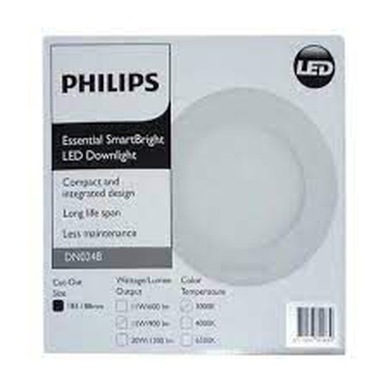 Philips Dn 024 B Smartbright Led Downlight [ 15 Watt/ 3000K/ D150 ]