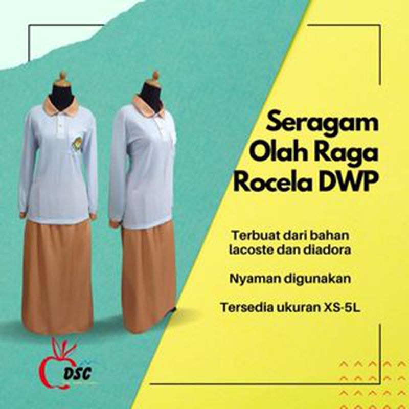 Setelan Seragam Olahraga DWP TERBARU WARNA PEACH ROCELA (Atasab Lacoste TC, Bawah Diadora Sublim ...