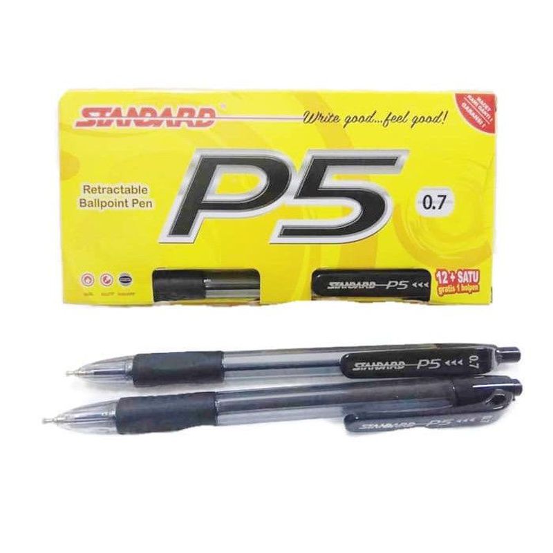 Ballpoint Biasa Standard P5 0.7mm